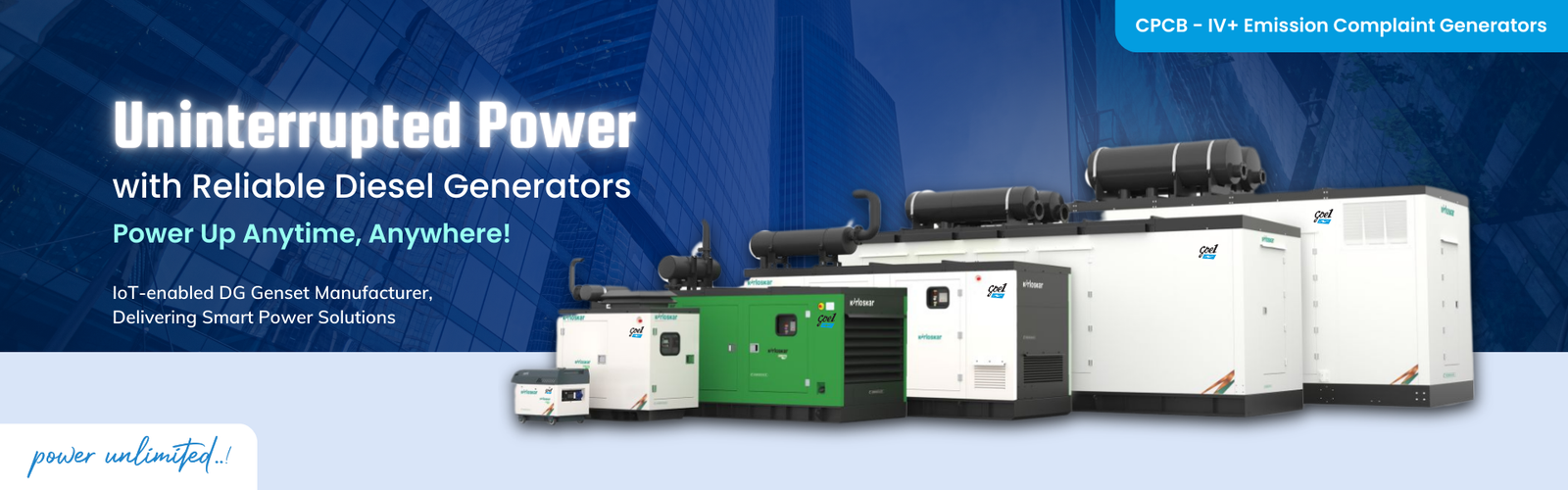 Diesel Generator Sets|DG sets Manufacturers in India